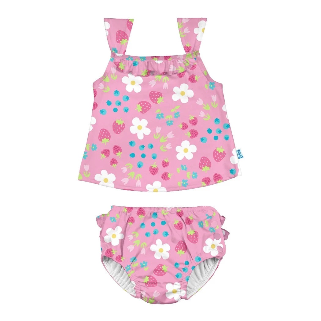 Buy i.Play - Ruffle Tankini Swimsuit Set with Snap Reusable Absorbent ...