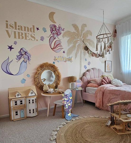 Buy Wall Decals - Mermaid Pixie - MyDeal Australia