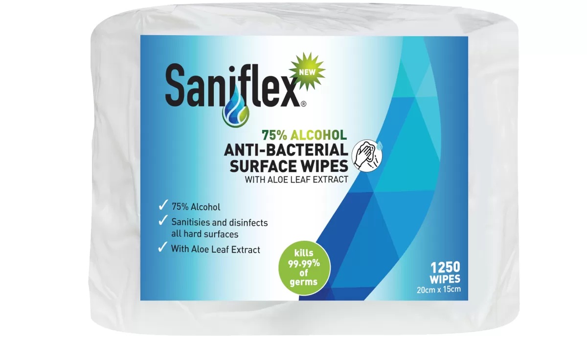 Buy Saniflex 75% Alcohol Antibacterial Surface Wipes - MyDeal Australia