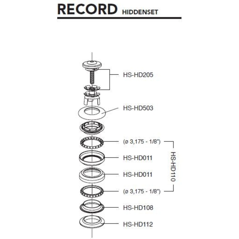 Buy Campagnolo BOLT WASHER NUT SET FOR THREADLESS HEADSET 1-18 - MyDeal
