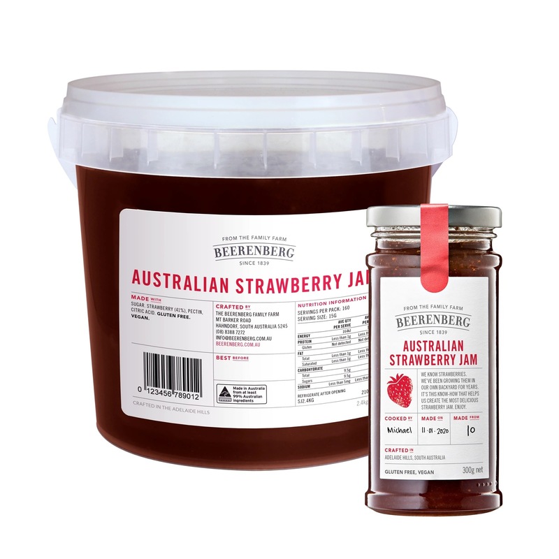 Buy Beerenberg Strawberry Jam Food Service 2.4L - MyDeal