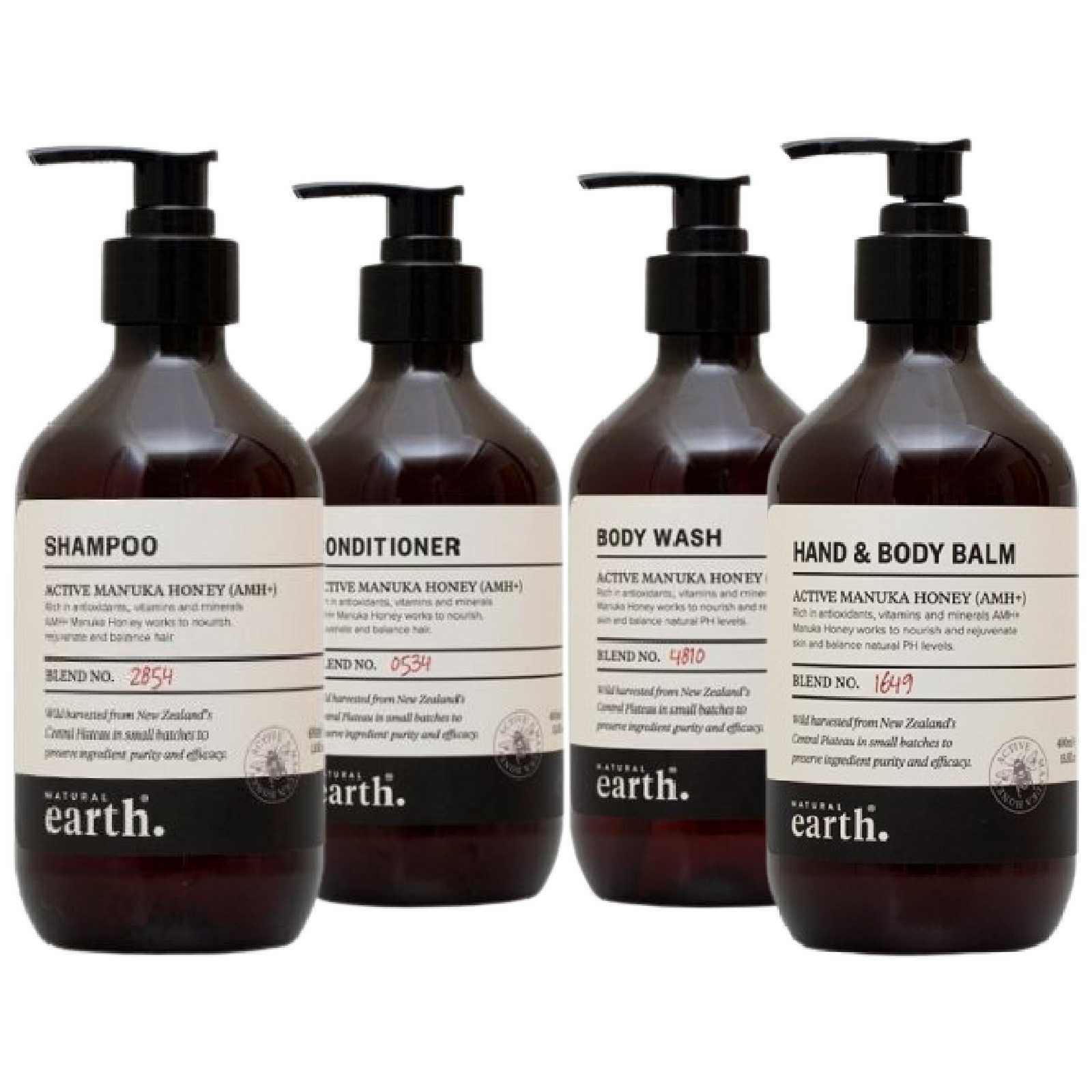 Buy Natural Earth Shampoo, Conditioner Body Wash & Body Balm 400ml ...