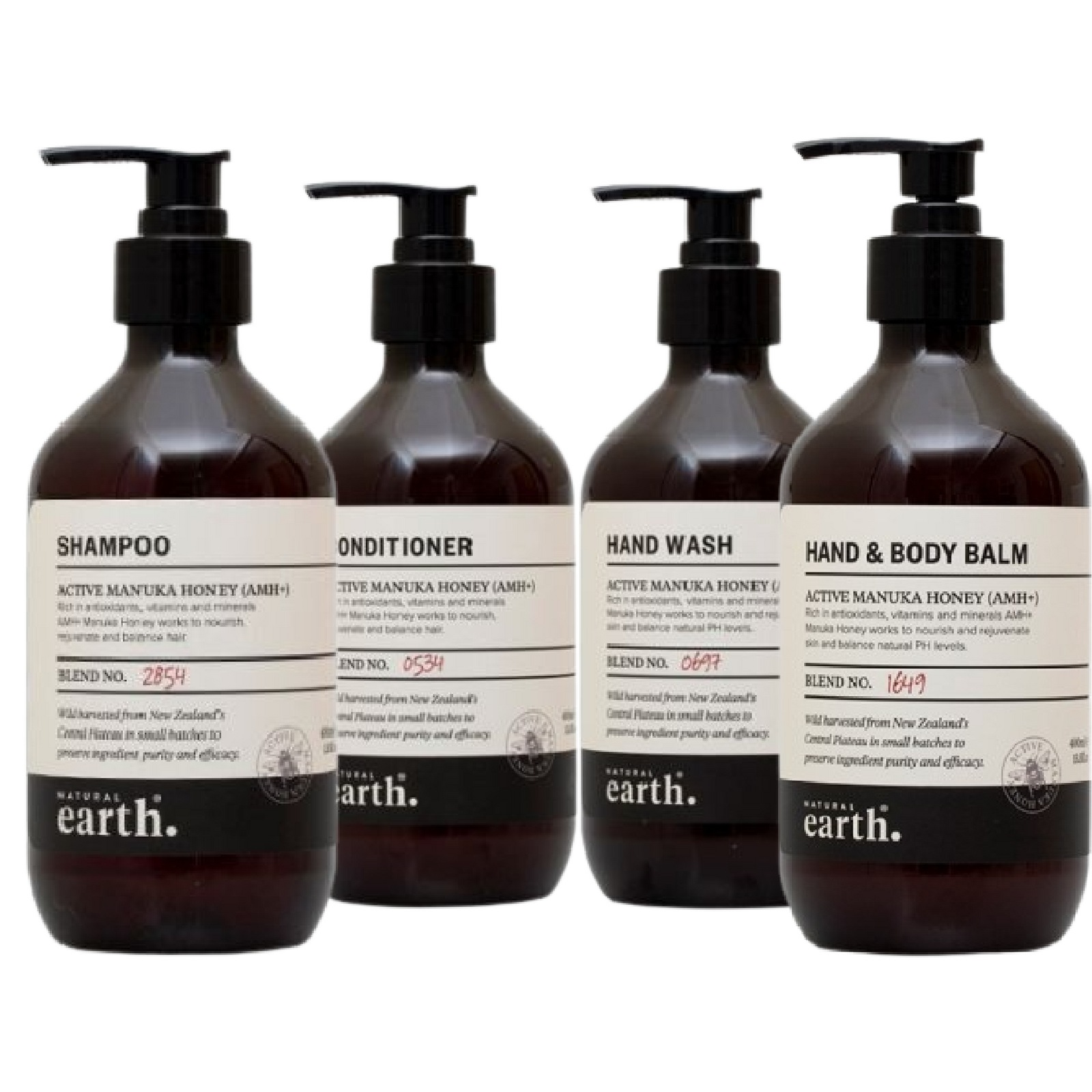 Buy Natural Earth Shampoo, Conditioner Hand Wash & Body Balm 400ml ...