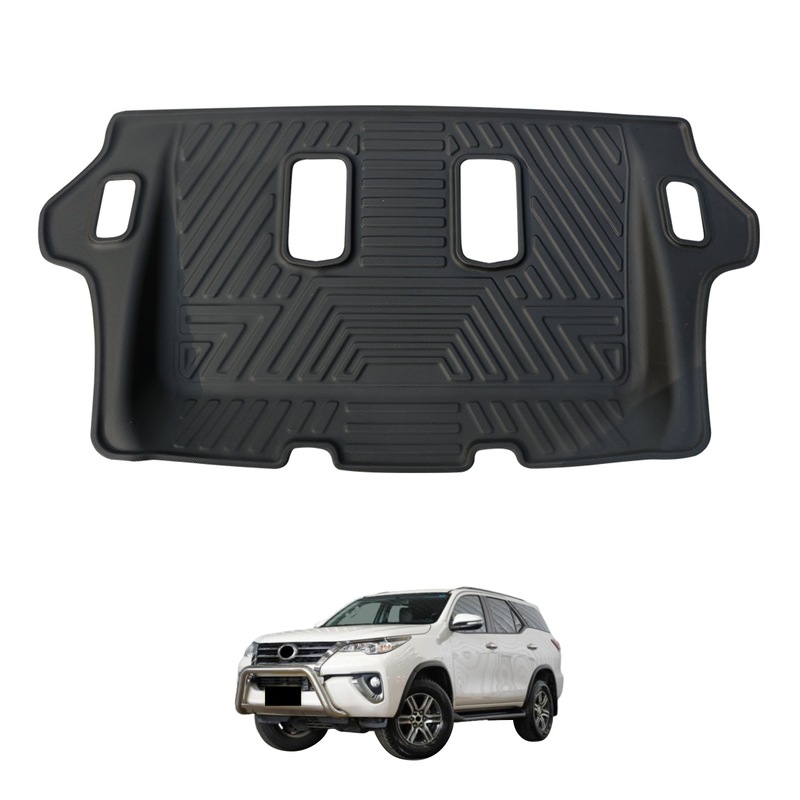 Buy 3D TPE 3rd Row Car Floor Mat for Toyota Fortuner 2015-Onwards Third ...