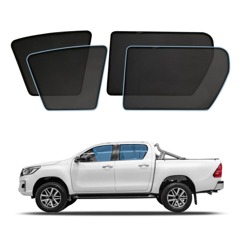 Buy Magnetic Window Sun Shade for Toyota Hilux Dual Cab 2015-Onwards ...