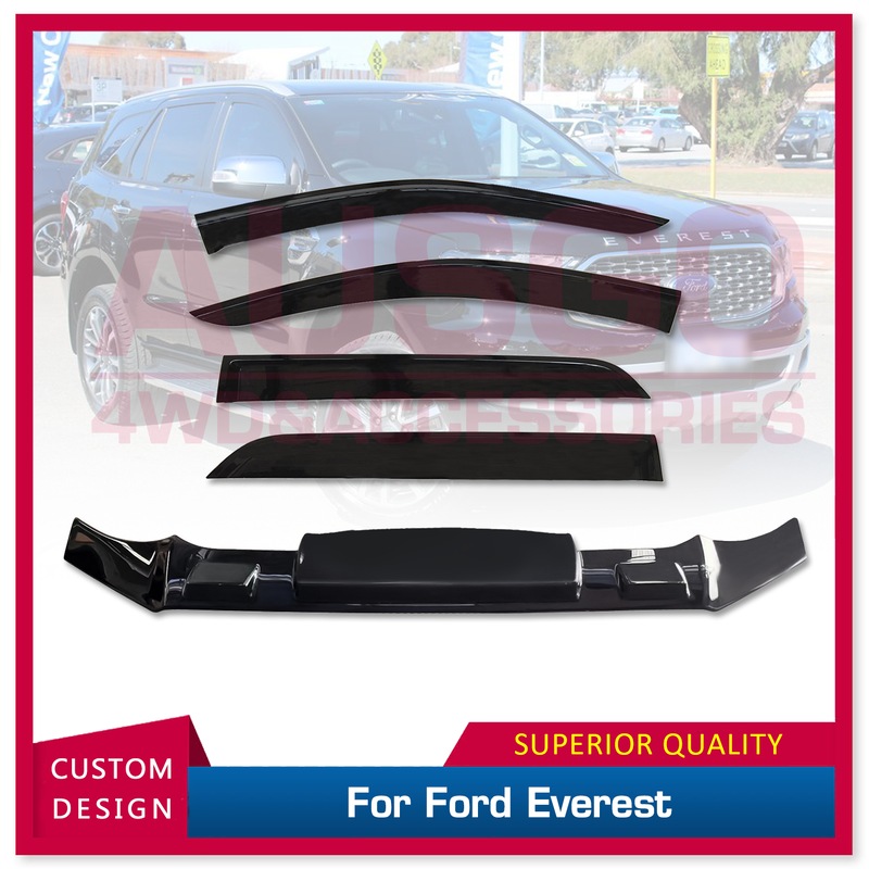 Buy Injection Weather Shields+ Luxury Bonnet Protector for Ford Everest ...
