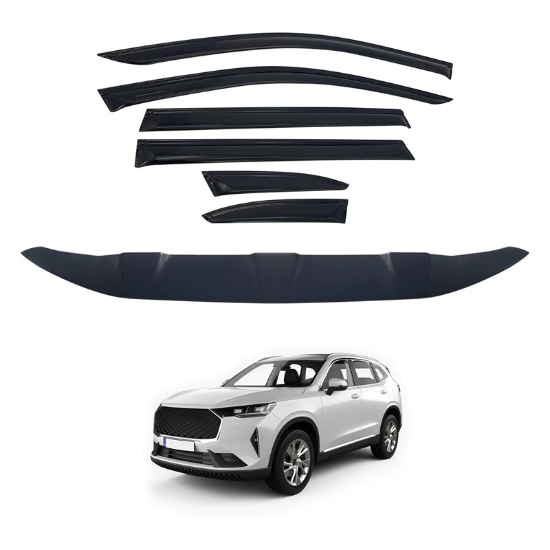 Buy Luxury Weather Shields + Bonnet Protector for Haval H6 B01 Series ...