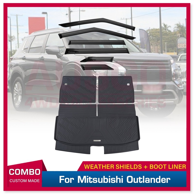 Buy Luxury 6PCS Weather Shields + Cargo Mat for Mitsubishi Outlander ...