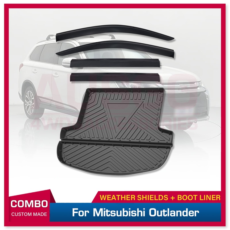 Buy Injection Weather Shields + Cargo Mat for Mitsubishi Outlander 2012 ...