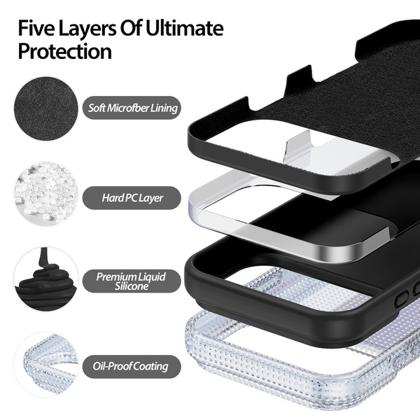 Buy ZUSLAB for Apple iPhone 17 Pro MagSafe Case Liquid Silicone Anti ...