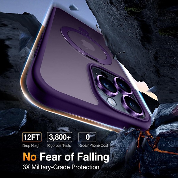 Buy ZUSLAB iPhone 15 Pro Max Case, Magnetic Stand, Screen & Camera ...