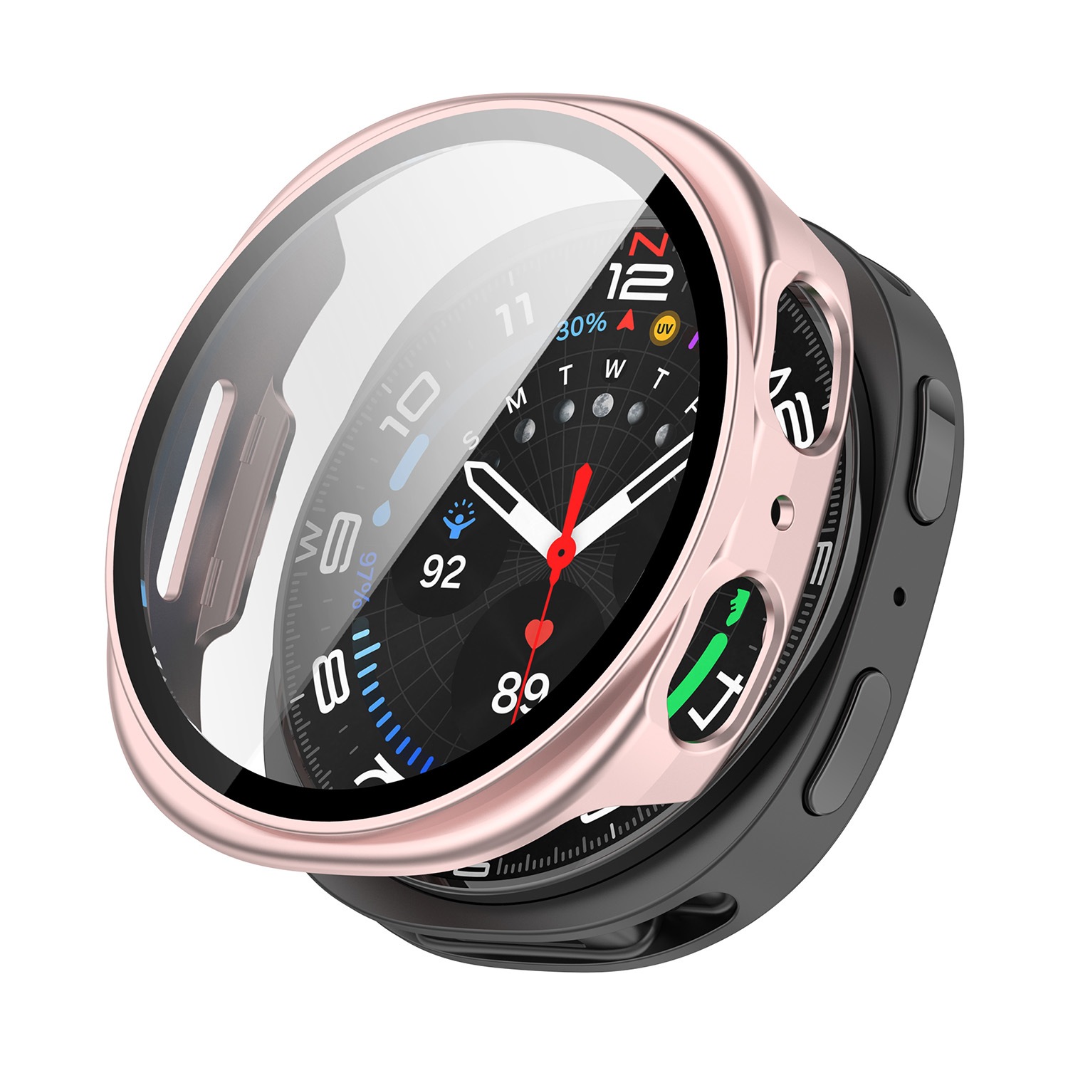 Buy ZUSLAB Samsung Galaxy Watch 8 44mm Hard PC Case with Tempered Glass ...