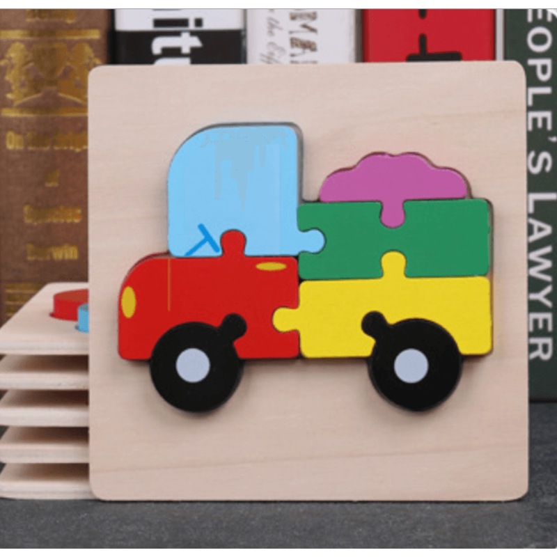 Buy Super Thick Wooden 3D Colorful Jigsaw Puzzle Educational Toy For ...
