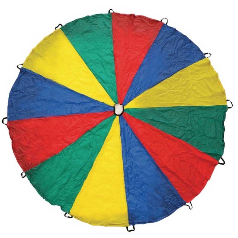 Buy 10.6m Diameter Fire Resistant Play Parachute with 24 Nylon Handles ...