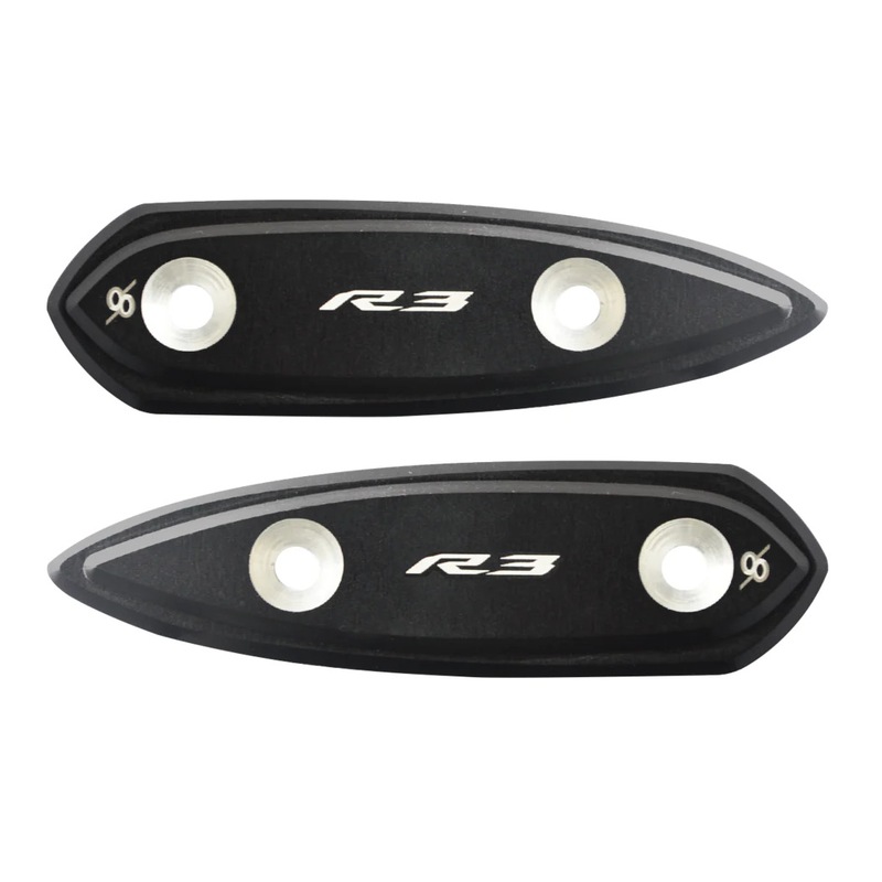 Buy Bonamici Racing Mirror Block Off Plates To Suit Yamaha YZF-R3 (2015 ...