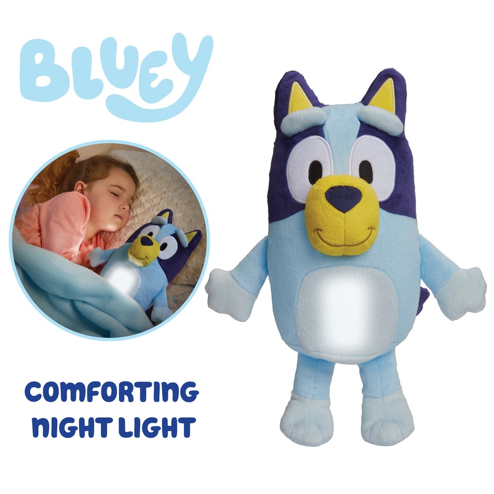 Buy Bluey GoGlow Kids Light Up Bedtime Pal Soft Toy - MyDeal Australia