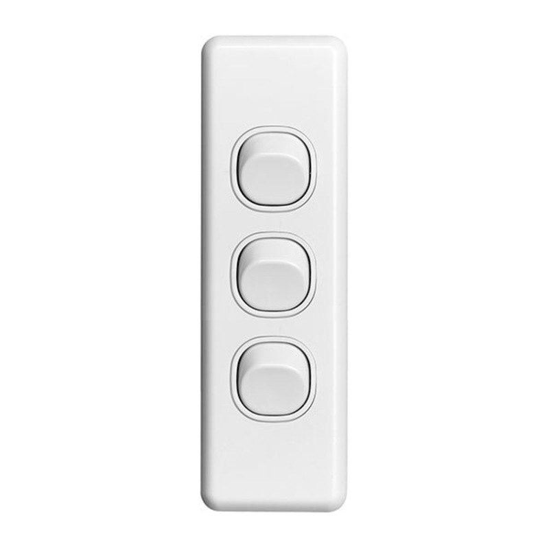 Buy Clipsal Classic 3 Gang Architrave Switch - MyDeal