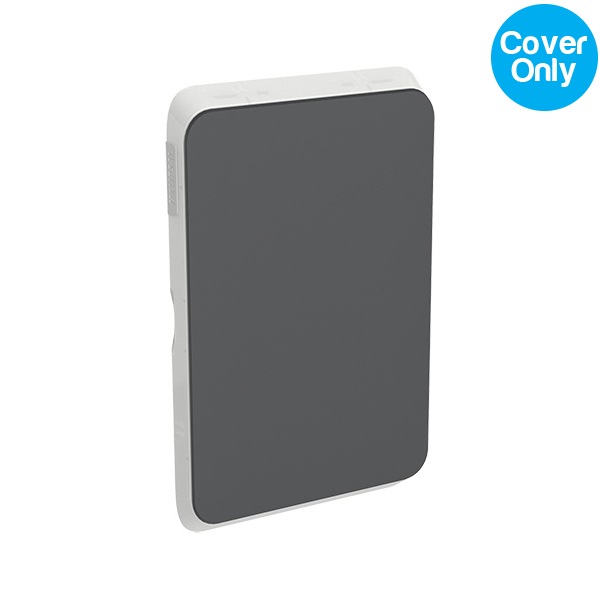 Buy Clipsal Iconic Blank Plate Skin Anthracite - MyDeal Australia