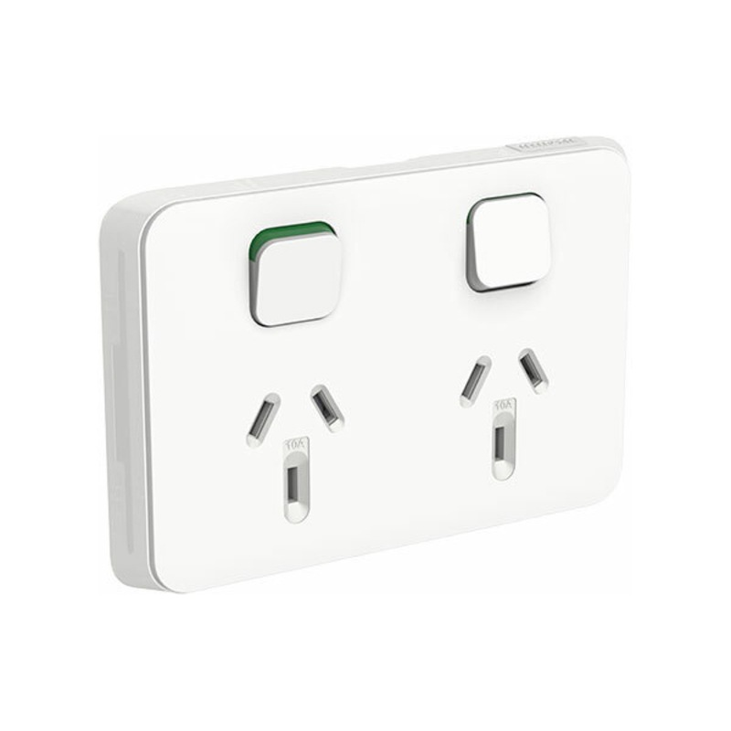 Buy Clipsal Iconic Double Powerpoint 10A - MyDeal