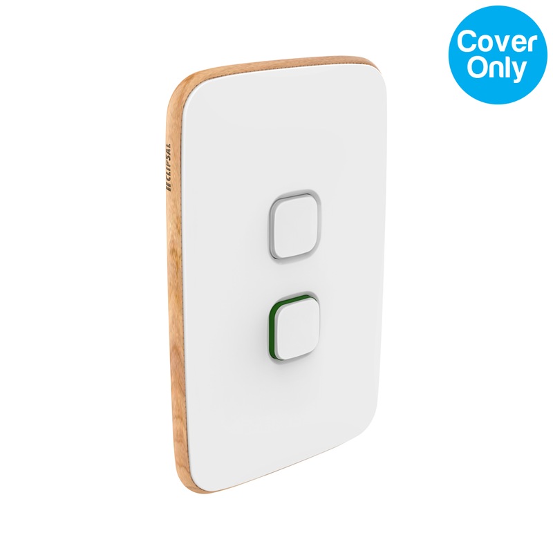 Buy Clipsal Iconic Essence Cooker Switch Skin Arctic White - MyDeal