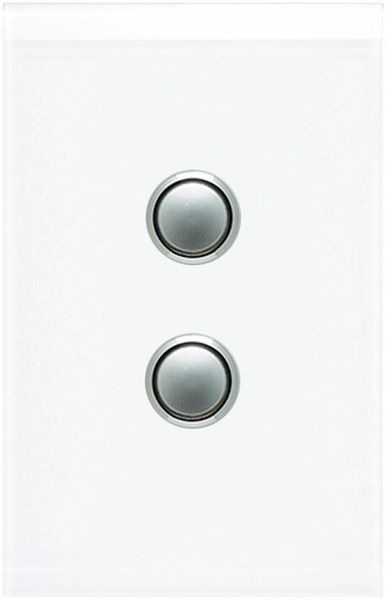 Buy Clipsal Saturn 2 Gang Switch with LED Pure White - MyDeal Australia
