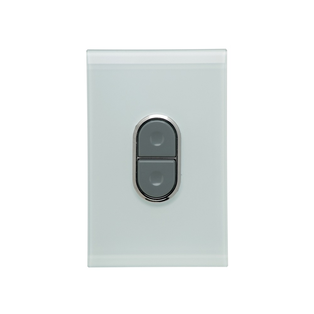 Buy Clipsal Saturn Push Button Cooker Switch 32A Double Pole Ocean Mist ...