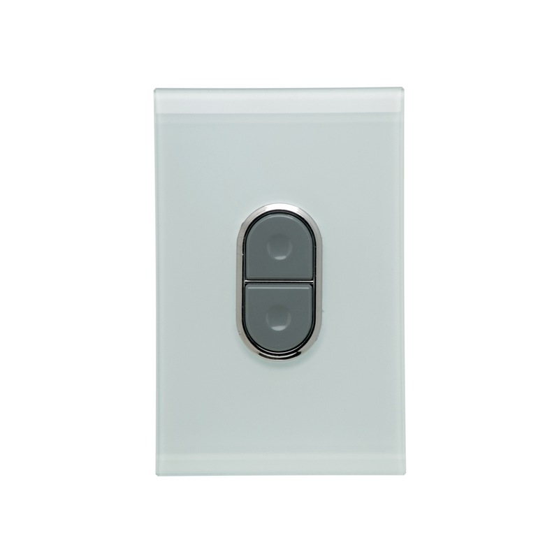 Buy Clipsal Saturn Push Button Cooker Switch 32A Double Pole Ocean Mist ...