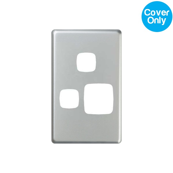Buy HPM Excel Vertical Single Powerpoint + Extra Switch Matt Silver ...