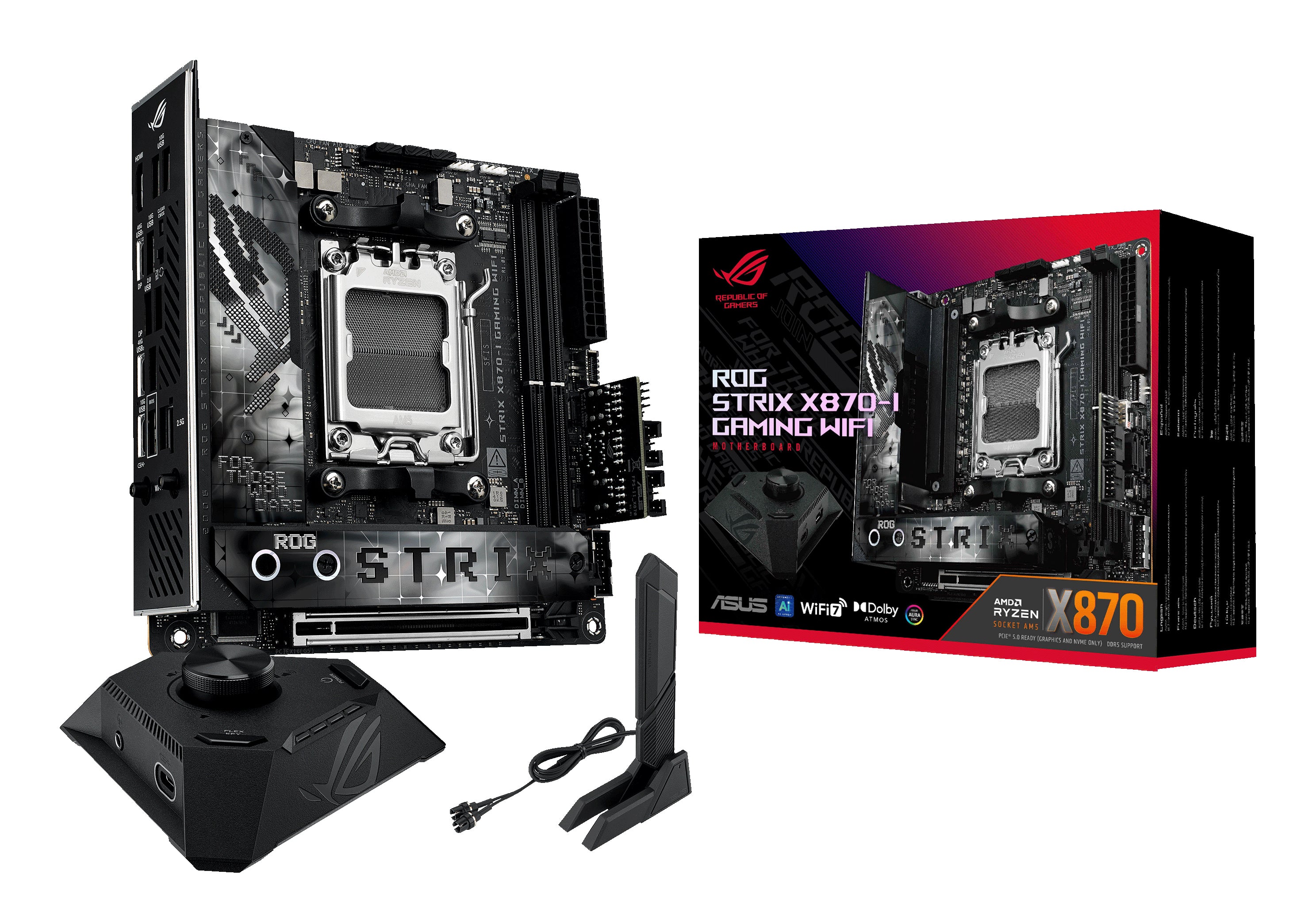 Buy ASUS ROG STRIX X870-I GAMING WIFI AMD X870 Socket AM5 mini ITX ...