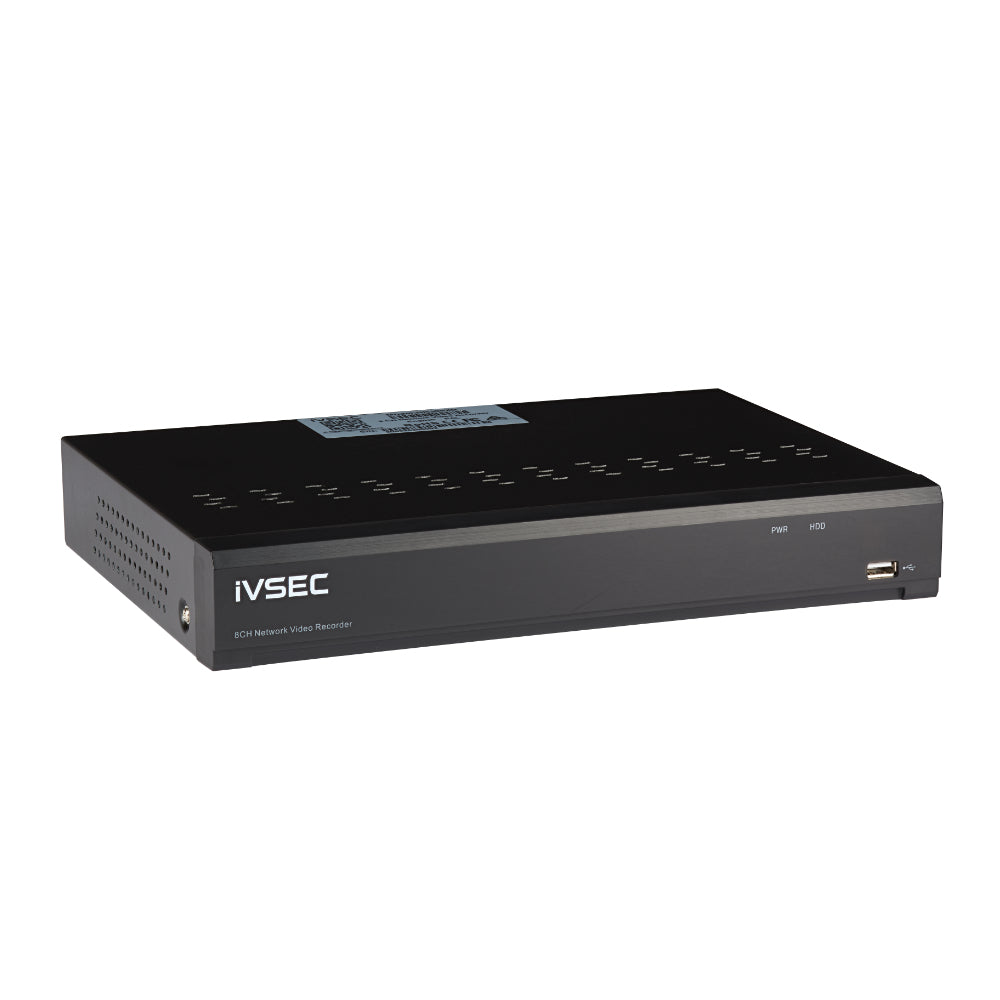 Buy IVSEC NR3082XB NVR 8 CHANNELS 12MP 8 x PoE PORTS 2 BAYS H265 4K ...
