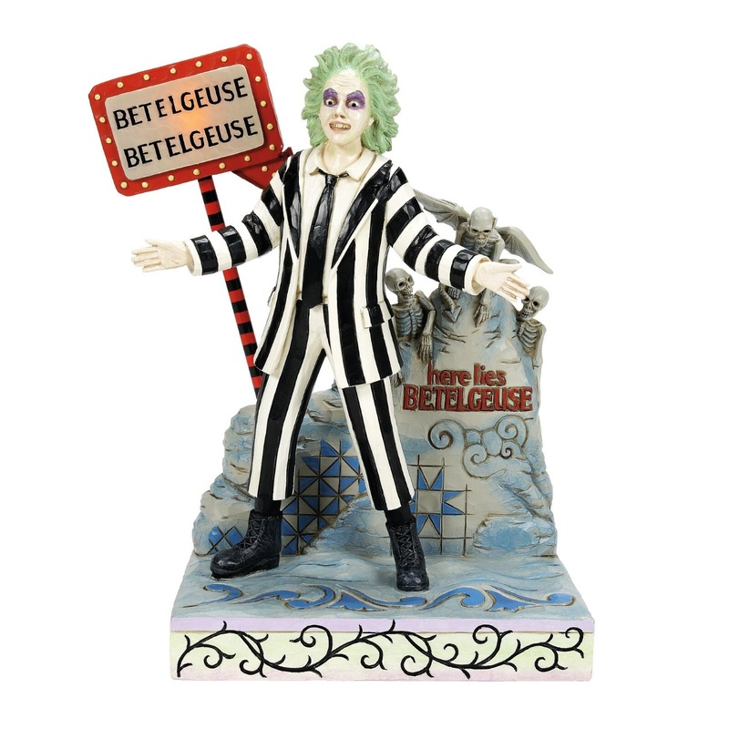 Buy Beetlejuice by Jim Shore Beetlejuice Gravestone & Light Up LED Sign ...