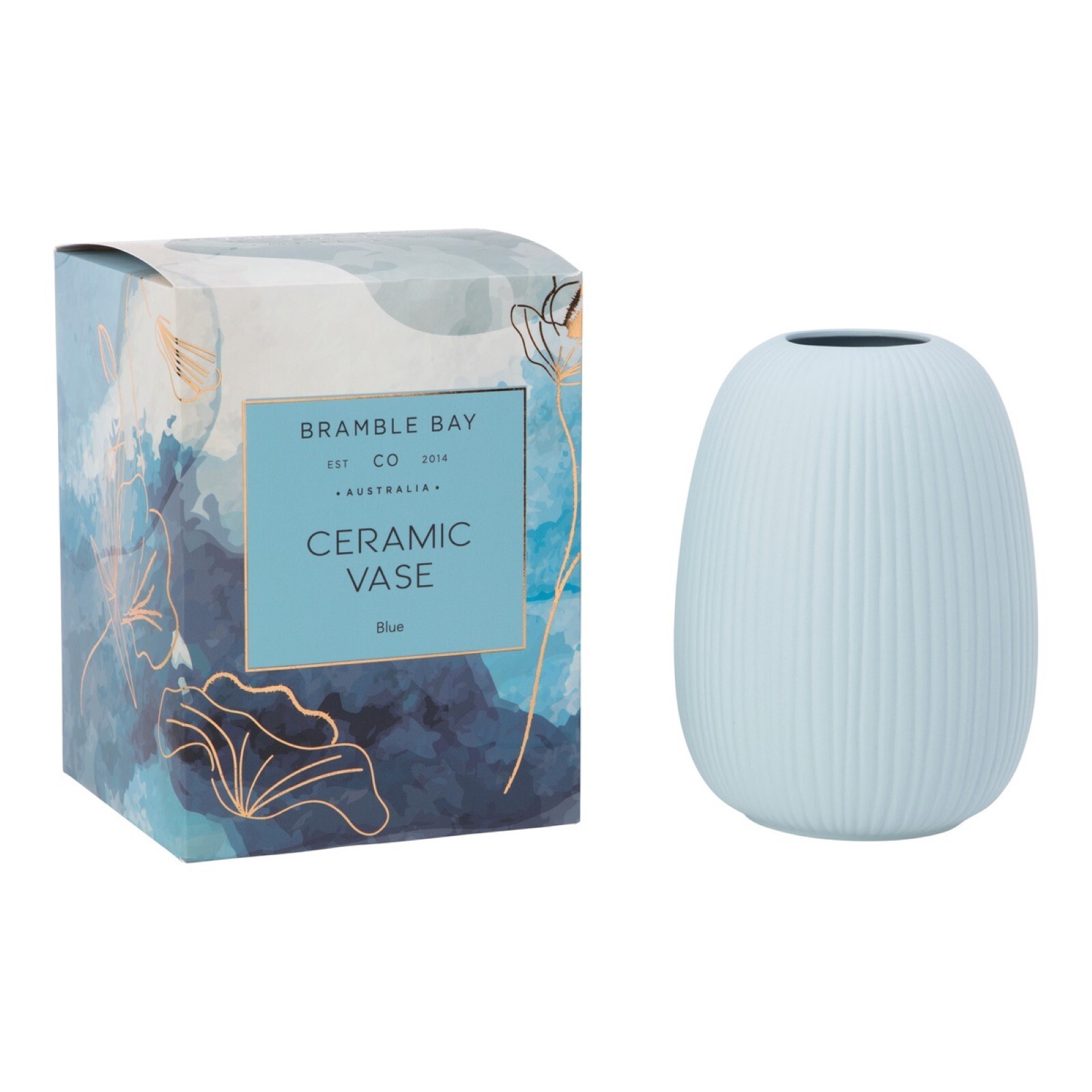 Buy Bramble Bay Australian Native Collection Ceramic Vase - Blue ...