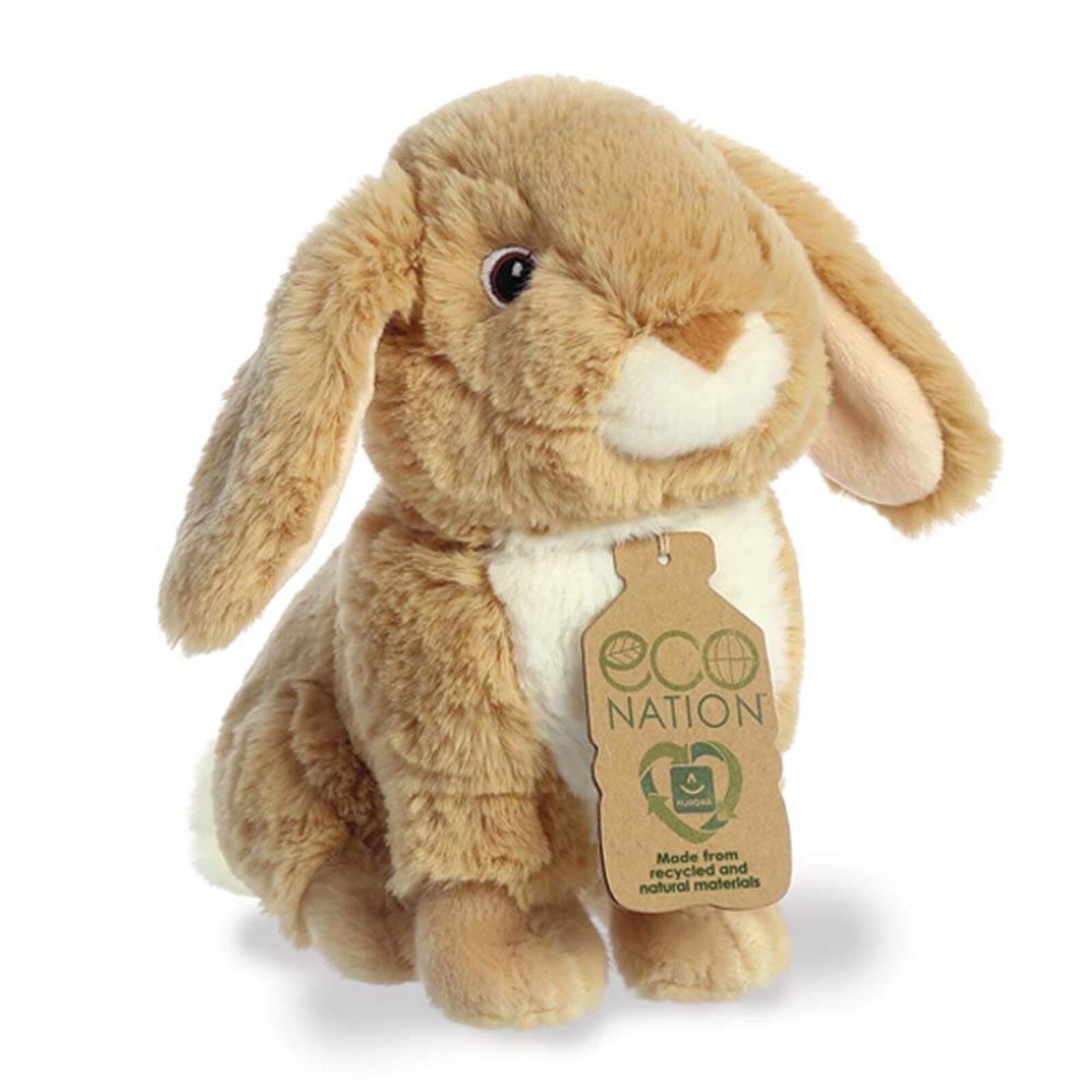 Buy Eco Nation Plush Toy - Lop Eared Rabbit 20cm - MyDeal Australia