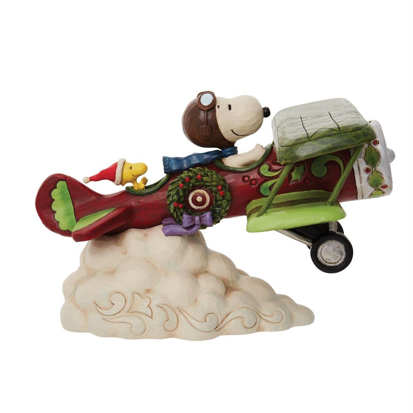 Buy Peanuts by Jim Shore Snoopy Flying Ace Plane Special Christmas ...
