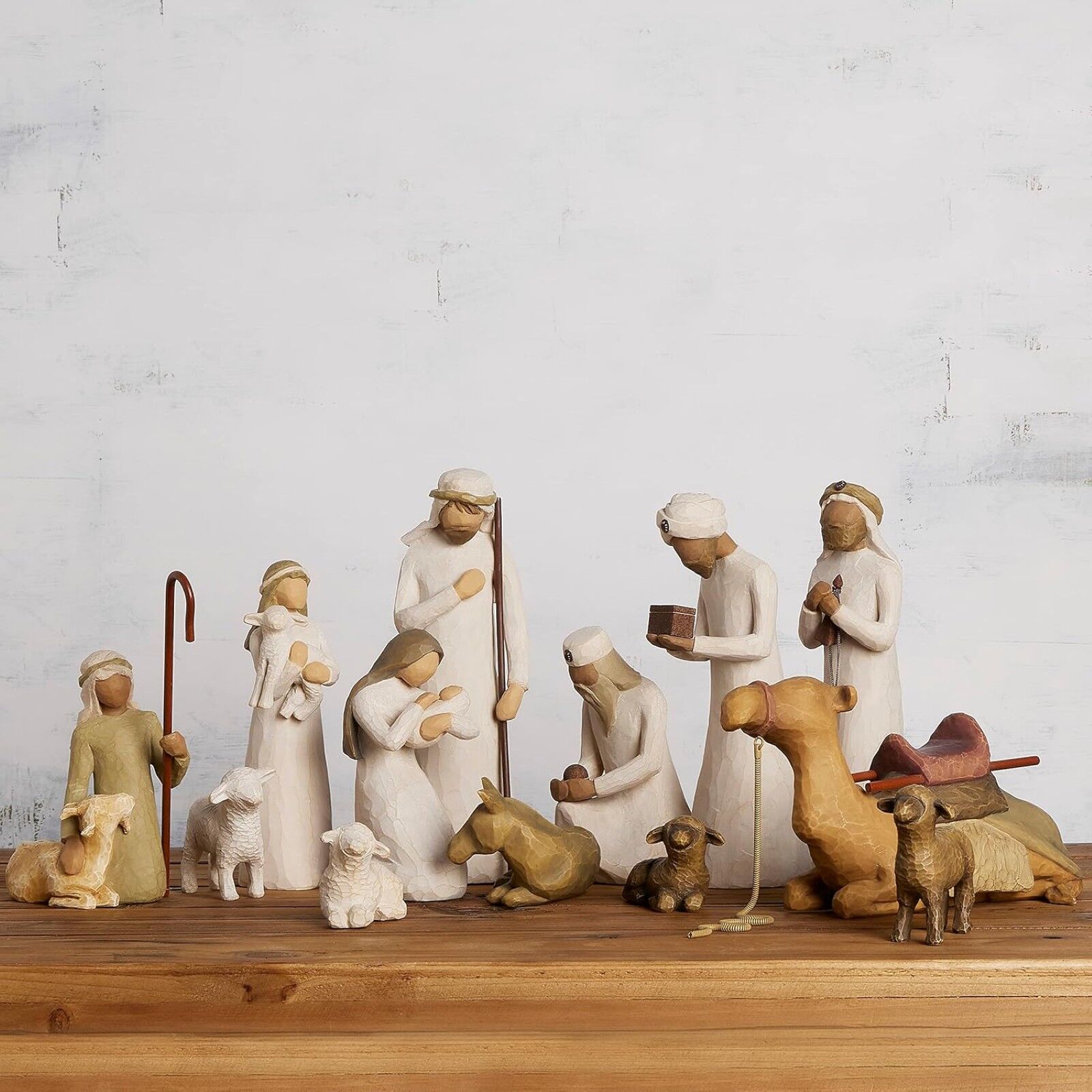 Buy Willow Tree Nativity Christmas Figures Holy Family Wise Men Animals ...