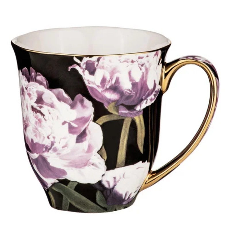 Buy Ashdene Dark Florals New Bone China Mug - Peony - MyDeal