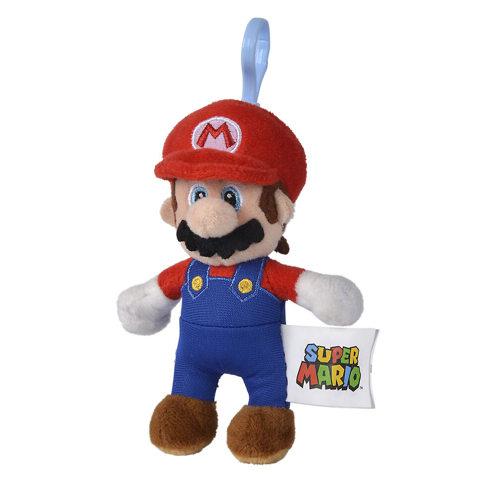 Buy Licensed Super Mario Clip On Keyring Plush 13cm - Mario - MyDeal ...