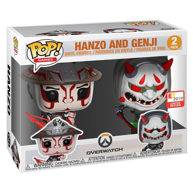 Buy Funko POP! Games Overwatch 2 Pack Hanzo And Genji - 2019 E3 Limited Edition - New, Mint ...