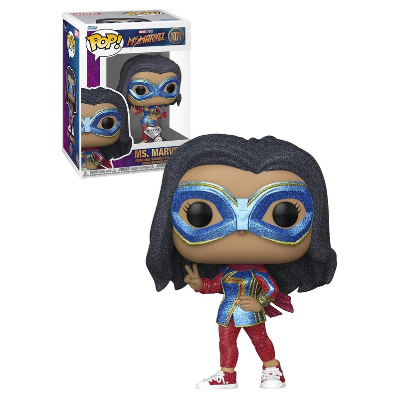 Buy Funko POP! Marvel Ms. Marvel #1077 Ms. Marvel (Diamond Glitter ...