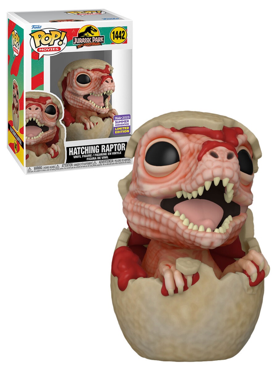 Buy Funko POP! Movies Jurassic Park #1442 Hatching Raptor - 2023 San ...