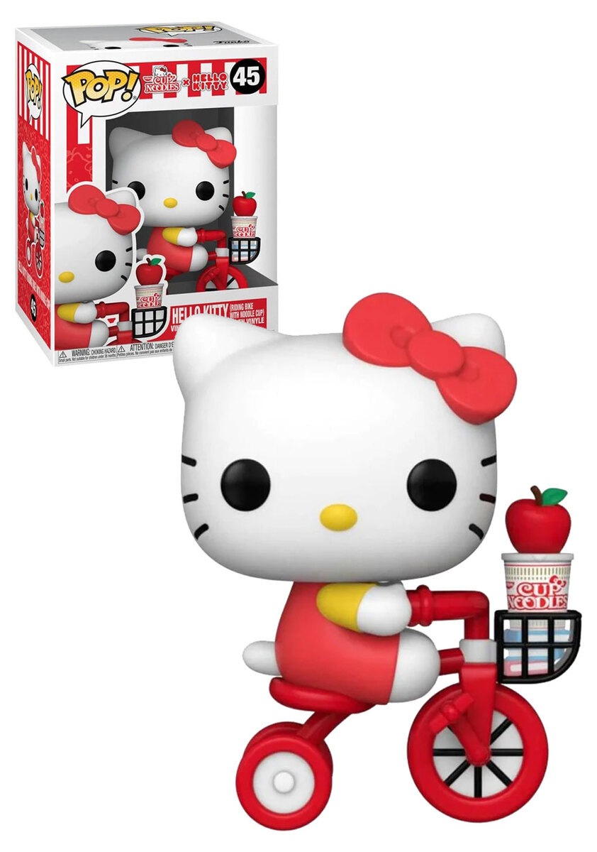 Buy Funko POP! Sanrio Hello Kitty #45 Hello Kitty On Bike With Noodle Cup - New, Mint Condition ...