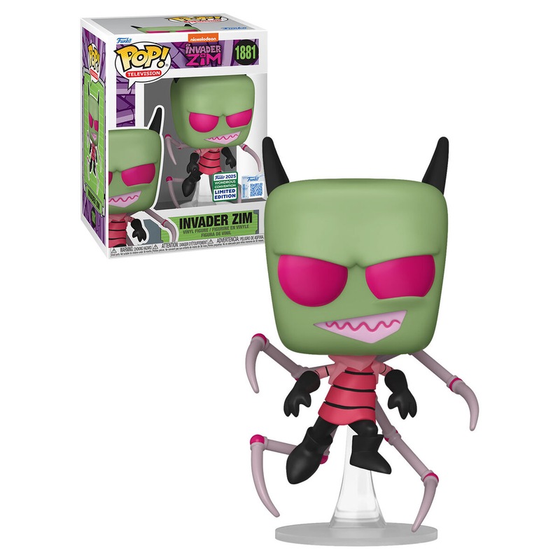 Buy Funko POP! Television Invader Zim #1881 Invader Zim (With Spider ...