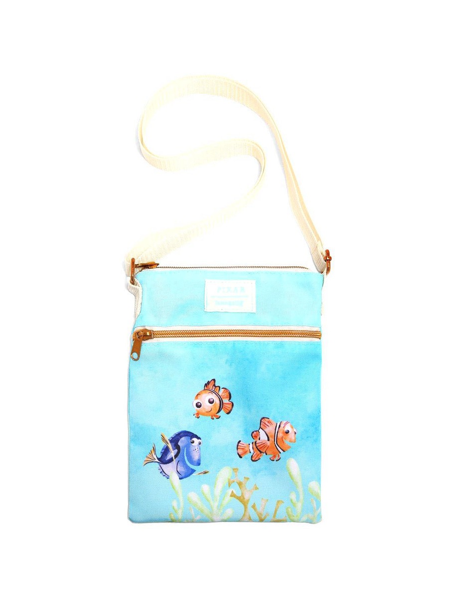 Buy Loungefly Disney Pixar Finding Nemo Watercolor Passport Crossbody ...