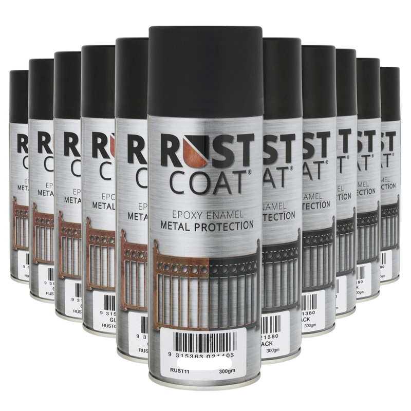 Buy 12 CANS - Balchan Matt Black Rust Coat 300g - RUST04 - MyDeal