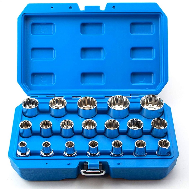 Buy 19 Piece 1 2 Drive Universal Spline Socket Set Metric Mydeal