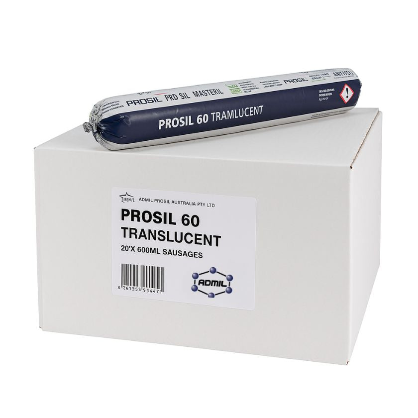 Buy Admil Prosil 60 Silicone Sealant - Translucent (20 x 600ml Sausages ...