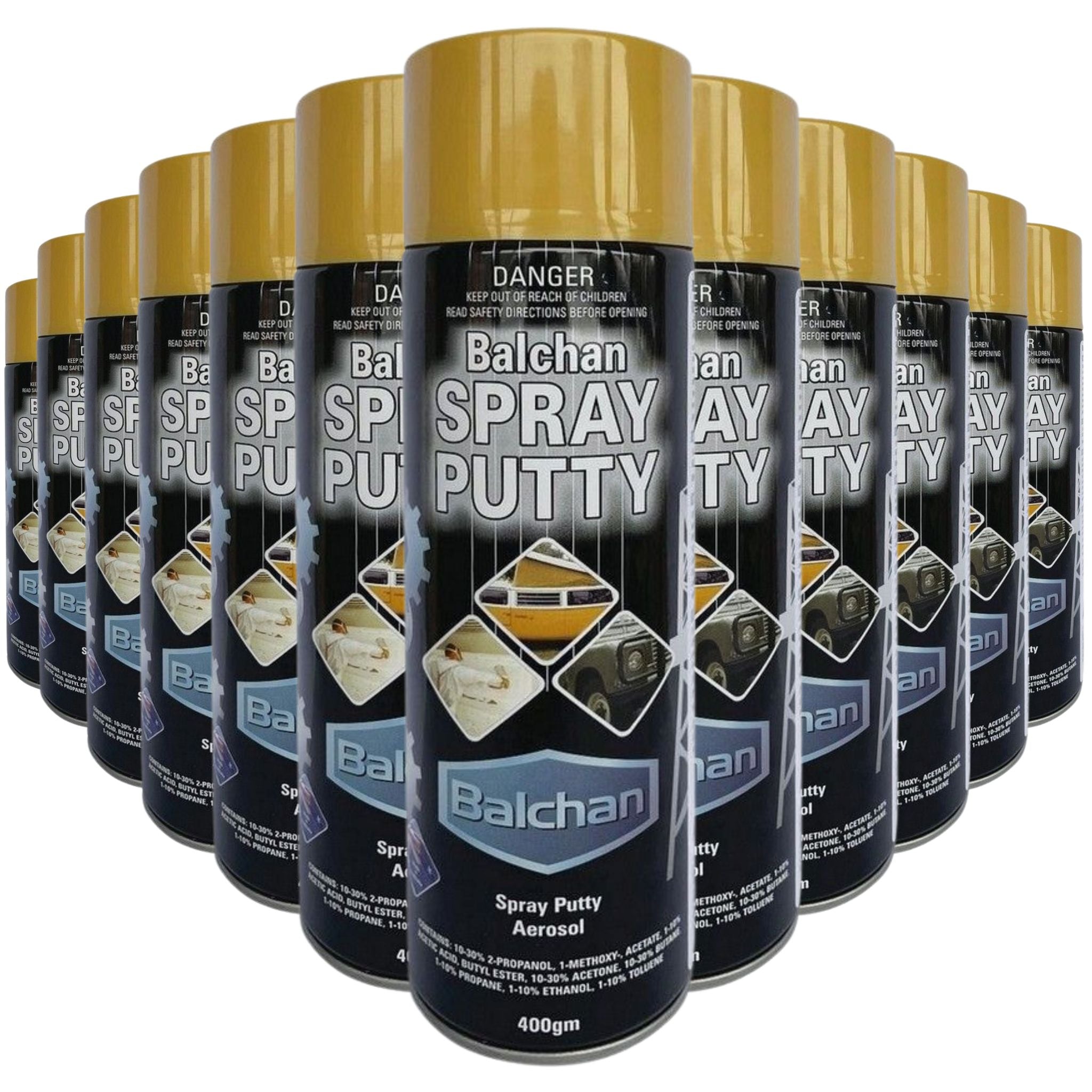 Buy Balchan Spray Putty 400g BA050 - 12 Pack - MyDeal Australia