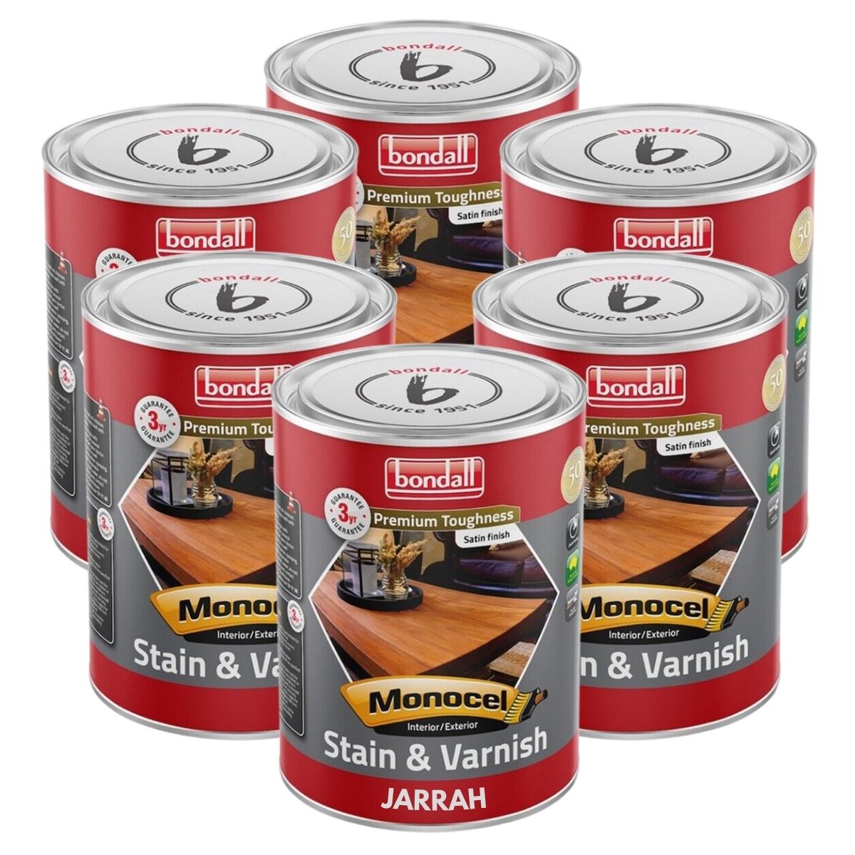 Buy Bondall Monocel Interior & Exterior Stain And Varnish - Jarrah ...