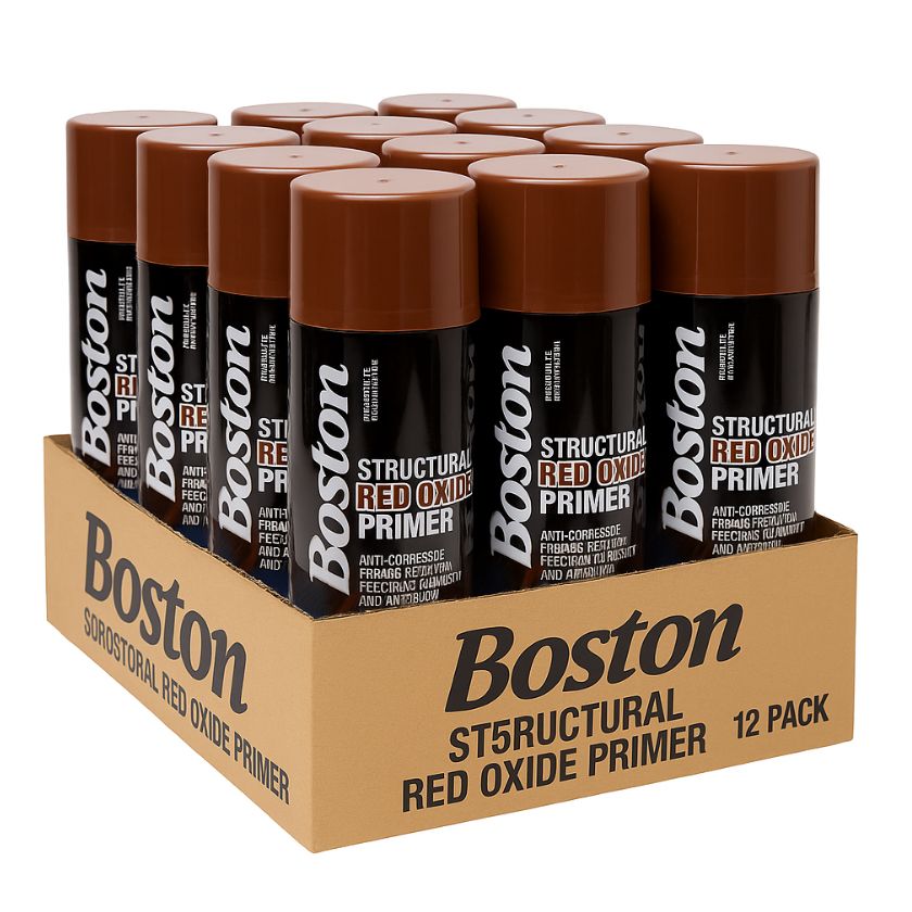 Buy BOSTON BT258 STRUCTURAL RED OXIDE PRIMER 400GM (12 Cans) - MyDeal ...