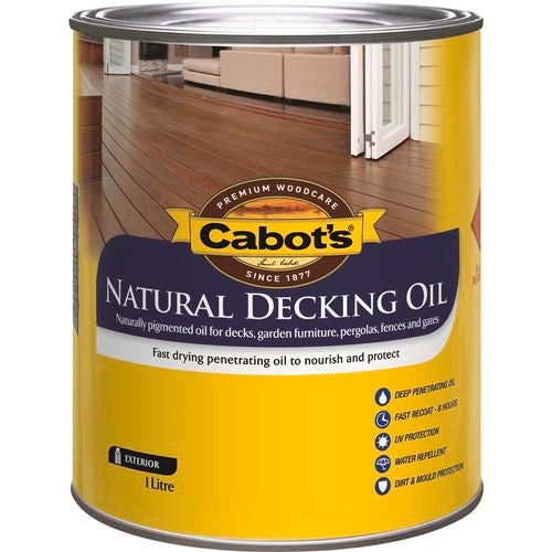 Buy Cabot's 1L Jarrah Natural Decking Oil - MyDeal Australia